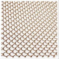 China Colorful Aluminum Decoration Architectural Woven Chain Link Mesh Curtain For Hotel for sale
