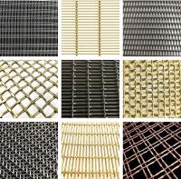 China Decorative Stainless Steel Bronze Metal Mesh For Architectural Furniture Cabinet for sale