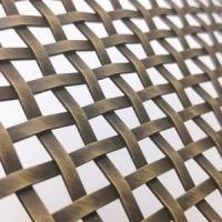 China Stainless Steel Crimped Woven Wire Mesh for Architectural Facades for sale