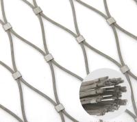 China SS304 7*7 Flexible Cable Wire Mesh Netting For Zoo Fencing for sale