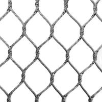 China 316 Strong Stainless Steel Security Wire Rope Mesh For Railing for sale