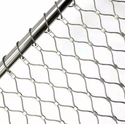 China Strong Flexible Stainless Steel Wire Rope Mesh For Outdoor Bridge Protection for sale