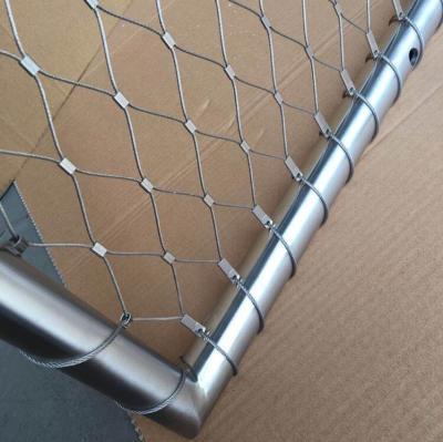 China Stainless Steel Wire Protective Rope Mesh Woven Aviary Zoo Mesh Fencing for sale