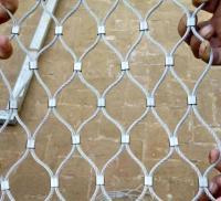 China 50*50mm Flexible Strong Stainless Steel Rope Mesh Building Curtain Wall Green Plants Climbing for sale