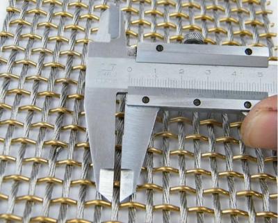 China Stainless Steel Decoative Metal Architecture Mesh Stainless Steel Woven Wire Drapery for sale