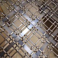 China Architectural Flat Wire Mesh Crimped Woven Stainless Steel for sale