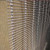 China Decorative Spiral Weave Mesh For Architectural Conveyor Belt Metal Woven Mesh For Buildings for sale