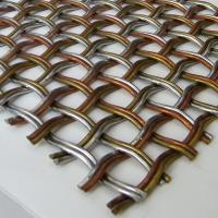 China Stainless Steel Crimped Woven Wire Mesh for Architectural Facade for sale