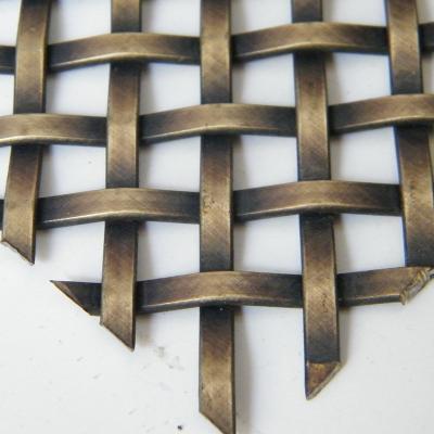 China Stainless Steel Crimped Woven Wire Mesh for Architectural Facade for sale