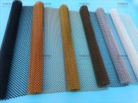 China Powder Coated Black Mesh Curtain Safety Fireplace Screen Curtain for sale