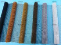 China Household Indoor Metal Mesh Golden Color Steel Material Fireplace Mesh Screen Curtain for sale
