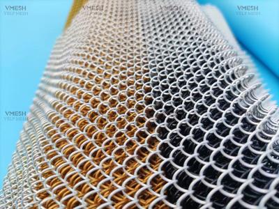 China Decorative Aluminum Chain Link Curtain Screen 1.2mm-2mm Wire for sale