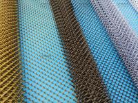 China Colorful Woven Architectural Mesh Metal Mesh Chain Link Curtain for sale