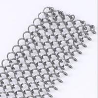 China Gold Color Anti Rust Aluminum Decorative Mesh Metal Coil Drapery for sale