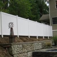 China Factory Price White PVC Privacy Panel For  Outdoor Garden Fence for sale