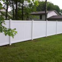 China Fireproof Outdoor White Plastic Vinyl Pvc Privacy Fence For Decorative Backyard for sale