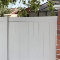China 6x8ft White Vinyl Privacy Fence Panel for Residential Yards for sale