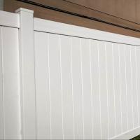 China 6x8ft White Vinyl Privacy Fence Panel for Residential Yards for sale