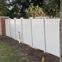China White PVC Privacy Fence 6x8ft Virgin Material Maintenance-Free for sale