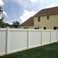 China White PVC Privacy Fence 6x8ft Virgin Material Maintenance-Free for sale
