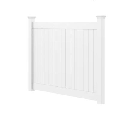 China High Quality Material Outdoor White PVC Plastic Vinyl Privacy Fencing for sale