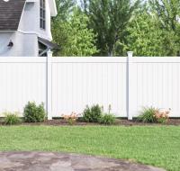 China High Quality Material Outdoor White PVC Plastic Vinyl Privacy Fencing for sale