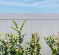 China White PVC Privacy Fence Panel 6Hx8W Easy Installation for sale