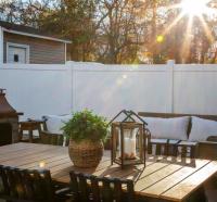 China White Vinyl Fence For Backyard And Garden Privacy Needs for sale