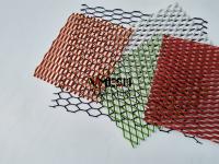 China Decorative Aluminium Expanded Mesh Ceiling Facade Metal Mesh Metal Divider Sheet for sale