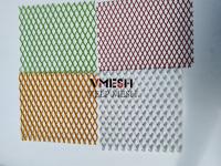 China PVDF Aluminum Facade Mesh Build Metal Expanded Plate Exterior Cladding for sale