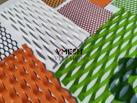 China PVDF Aluminum Facade Mesh Build Metal Expanded Plate Exterior Cladding for sale