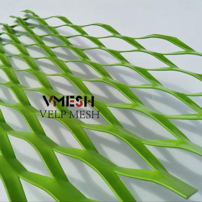 China Customized Powder Coated Wall Cladding Expanded Metal Facade Mesh for sale