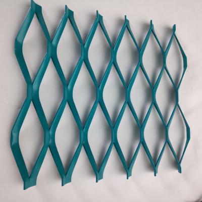 China 2mm Plate Aluminum Expanded Cladding Decorative Mesh Metal Screen for sale