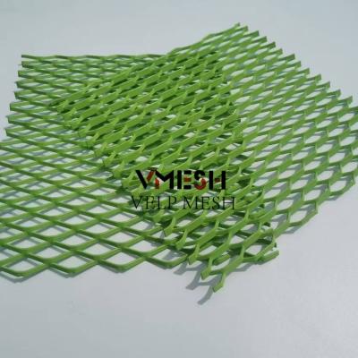 China Hexagon Hole Aluminum Expanded Metal Mesh for Facade Cladding for sale
