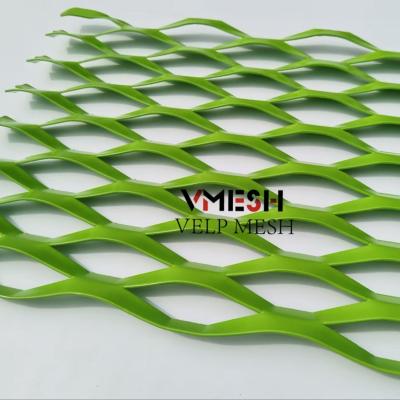 China Hexagonal Decorative Screen Metal Panel Aluminum Grid Wire Mesh for sale