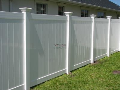 China White Vinyl Privacy Fence Panel 6x8ft Virgin Material for sale