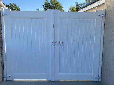 China 6x8ft White PVC Privacy Fence for Backyards for sale