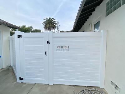 China White PVC Privacy Fence 6ftHx8ftW for Home Garden for sale