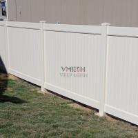 China White PVC Privacy Fence Panels 6x8ft Low Maintenance for sale