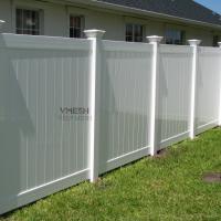 China White PVC Privacy Fence 6x8ft UV Resistant Low Maintenance for sale