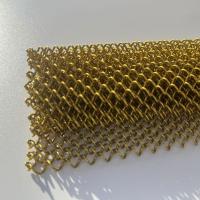 China Custom Color Aluminum Woven Chain Link Curtain Wire Mesh for sale