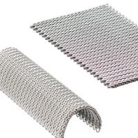 China Decorative Stainless Steel Flat Spiral Woven Wire Mesh For Curtain Wall for sale