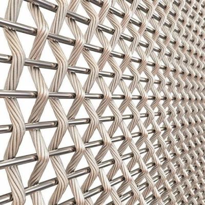 China Stainless Steel Woven Wire Mesh for Facade Cladding 0.2-8mm for sale