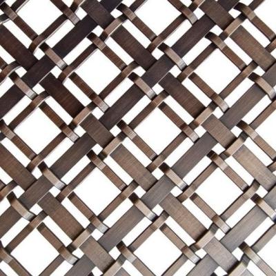 China Customized Architectural Woven Wire Mesh Stainless Steel Decorative Panels for sale