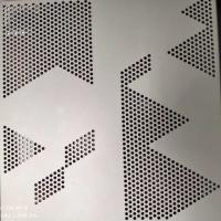 China Custom Design Round Triangle Hole Aluminum Stainless Steel Perforated Sheet For Decorative Mesh for sale