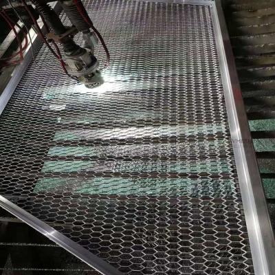 China Anti Slip Raised Expanded Metal Mesh Heavy Duty Hexagon For Platform for sale