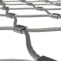China 316 Strong Stainless Steel Security Wire Rope Mesh For Railing for sale