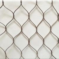 China 316 Strong Stainless Steel Security Wire Rope Mesh For Railing for sale