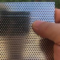 China Stainless Steel Small Hole Perforated Mesh For Speaker Grille Sheet for sale