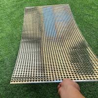 China Powder Coated Perforated Aluminum Mesh for Architectural Facades for sale